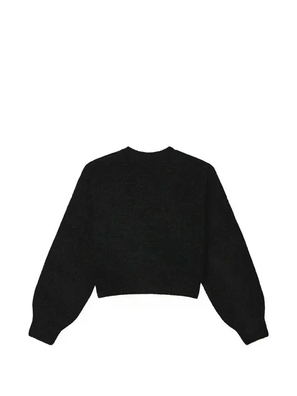 MUSIUM DIV. Button-detail Intarsia-knit Sweater