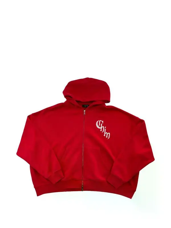 HMDD Chim Logo-embroidered Zip-up Hoodie
