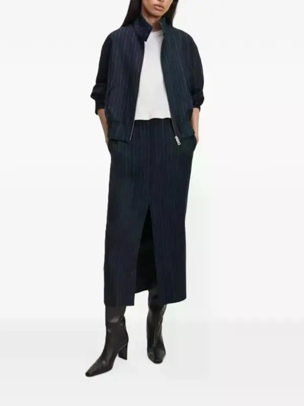 Rag & Bone Eliza Pinstripe-pattern Bomber Jacket