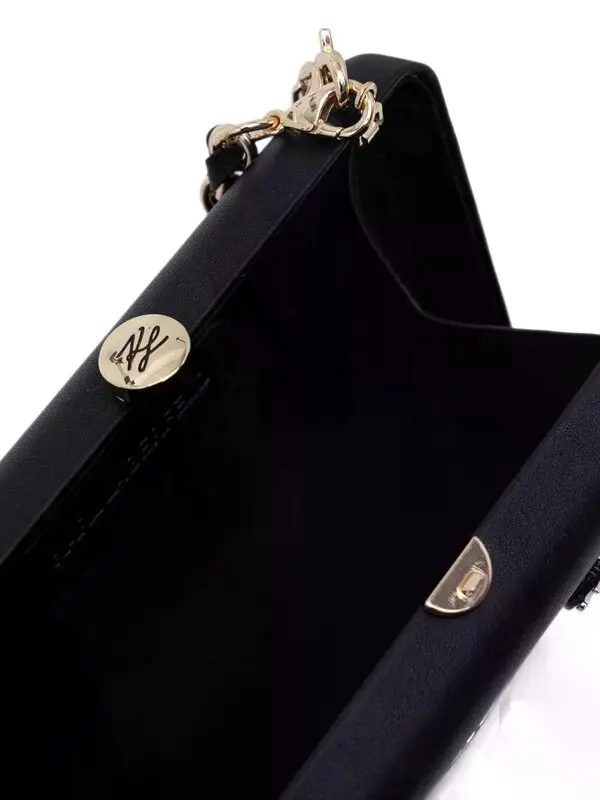 Karl Lagerfeld Charm-embellished Chain-link Clutch Bag