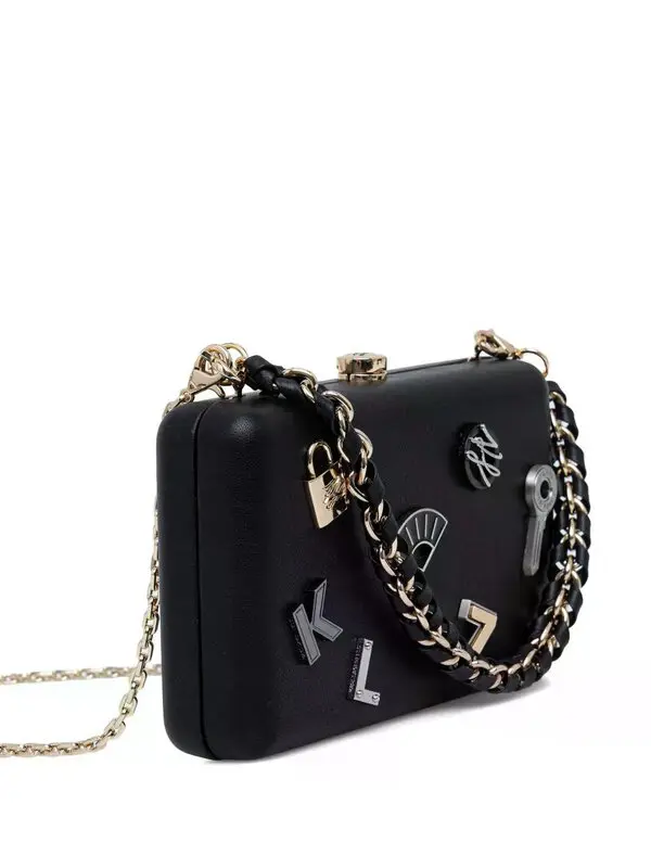Karl Lagerfeld Charm-embellished Chain-link Clutch Bag