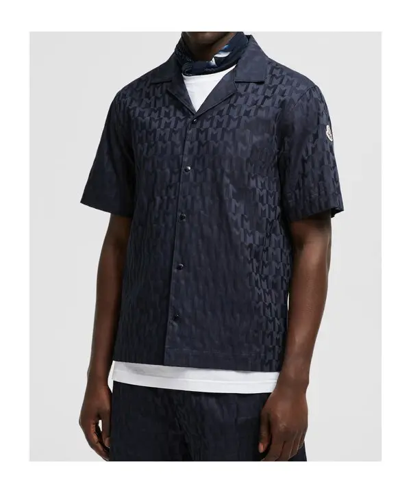 Moncler Monogram Jacquard Cotton Shirt