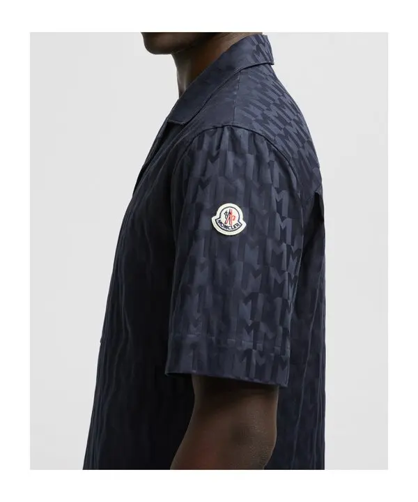 Moncler Monogram Jacquard Cotton Shirt