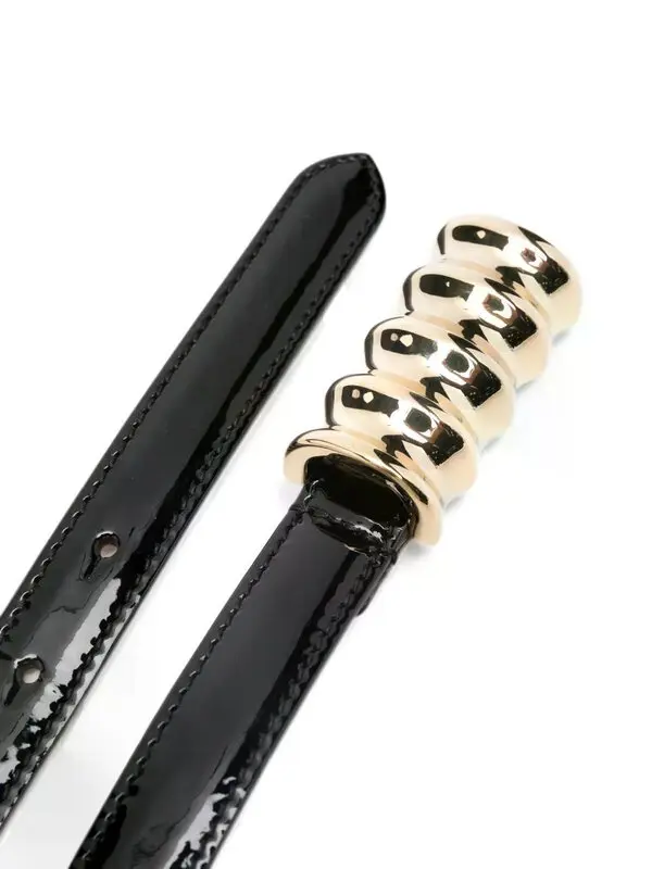 Khaite Julius Patent Leather Belt