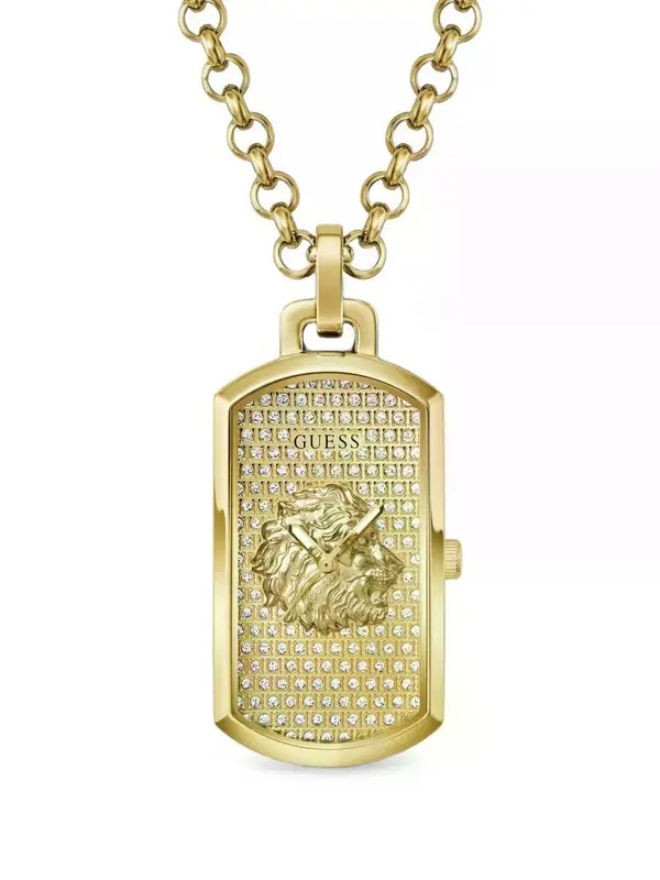 Guess Kane Lion-head Pendant Necklace