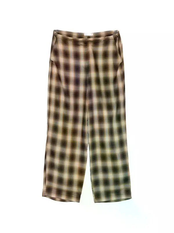 Co Plaid-check Drawstring-waist Trousers