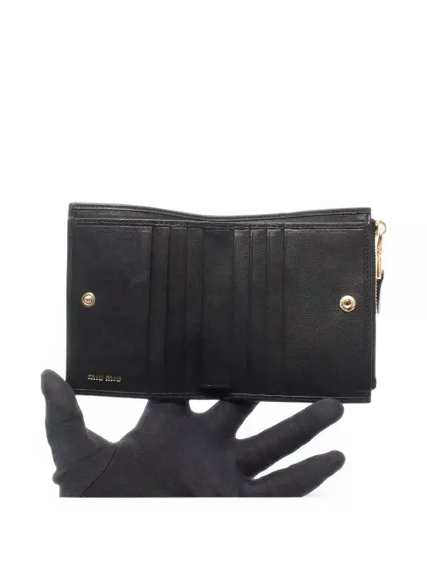 Miu Miu 2020s Embossed Logo Bi-fold Wallet