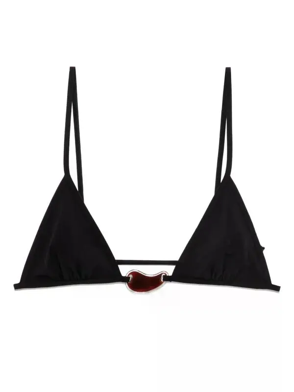 Christopher Esber Moonstone Bikini Top - Black