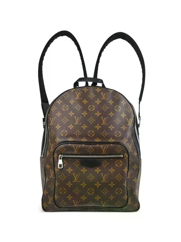 LOUIS VUITTON Monogram Macassar Josh Backpack - Brown
