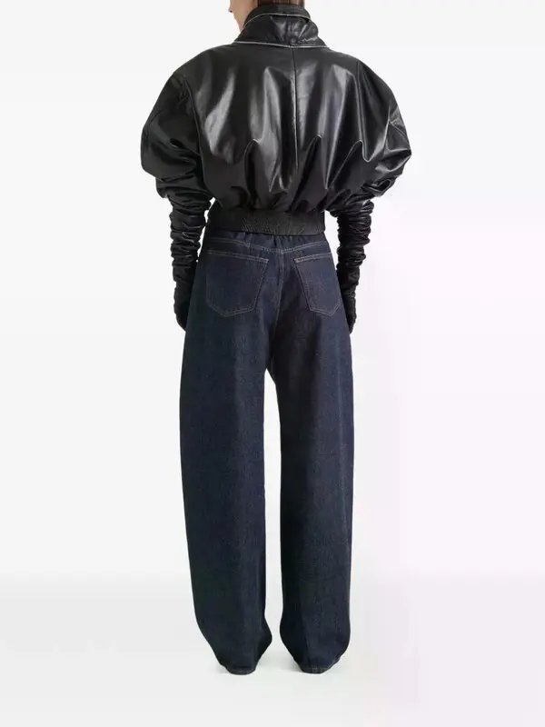 Givenchy Bomber With Zipped Shawl Collar In Leather