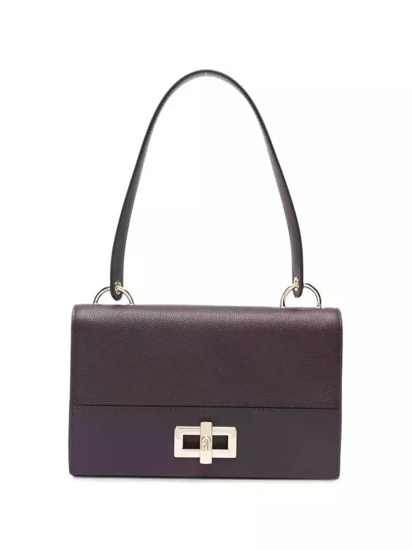 Furla Grainy Leather Cross Body Bag - Purple