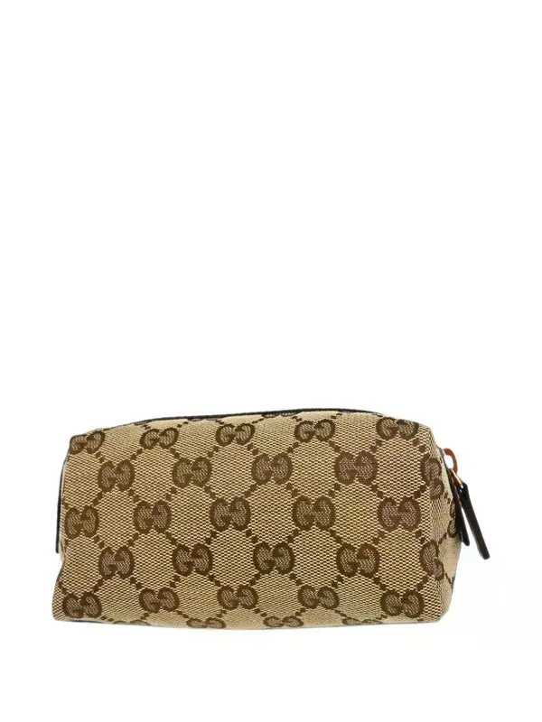 Gucci Gg Canvas Cosmetic Pouch - Neutrals