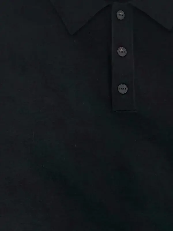 HEVO Polo-collar Button-fastening Sweater