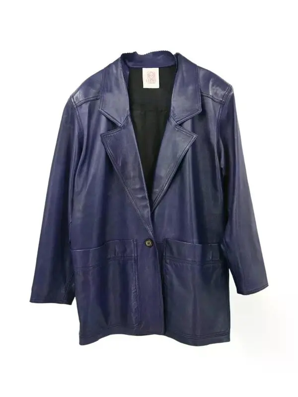 Loewe Single-breasted Leather Jacket