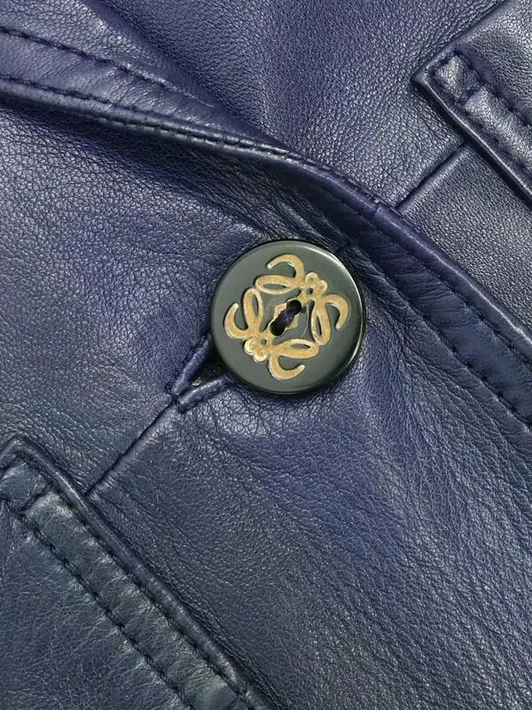 Loewe Single-breasted Leather Jacket