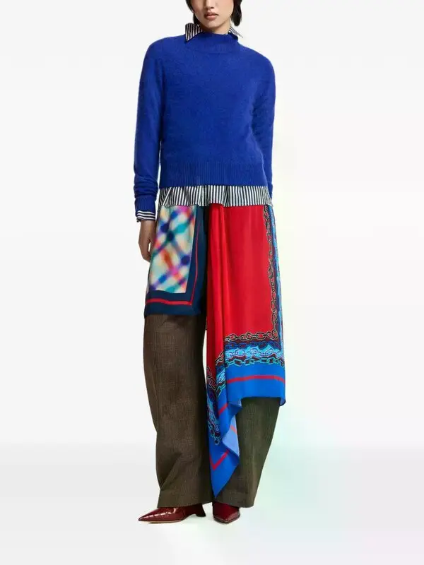Essentiel Antwerp Karacas Ribbed-trim Sweater - Blue