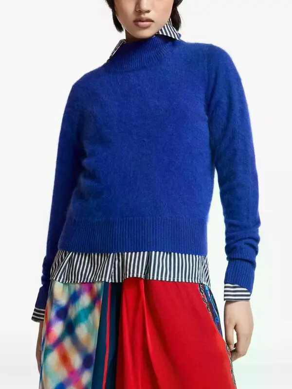 Essentiel Antwerp Karacas Ribbed-trim Sweater