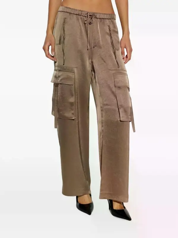 Citizens Of Humanity Andira Satin Cargo-pockets Trousers