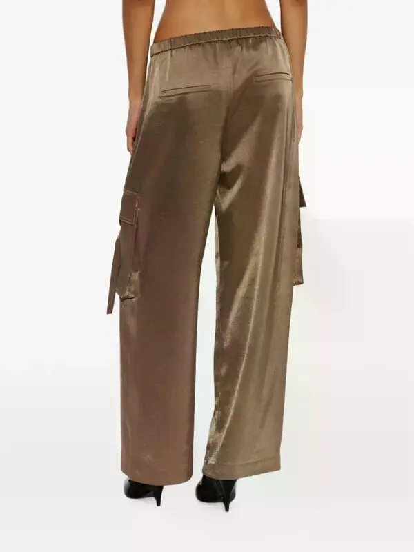 Citizens Of Humanity Andira Satin Cargo-pockets Trousers