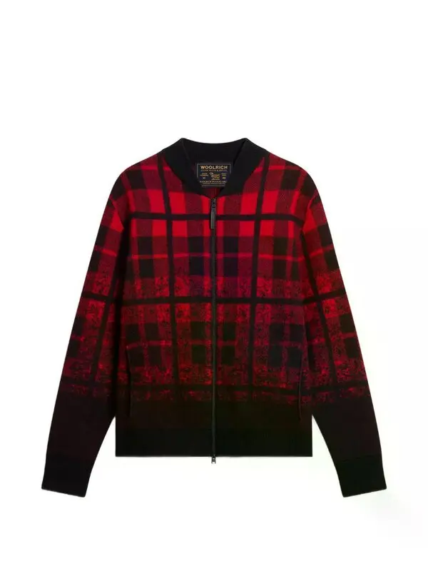 Woolrich Boiled-wool Check Bomber Jacket