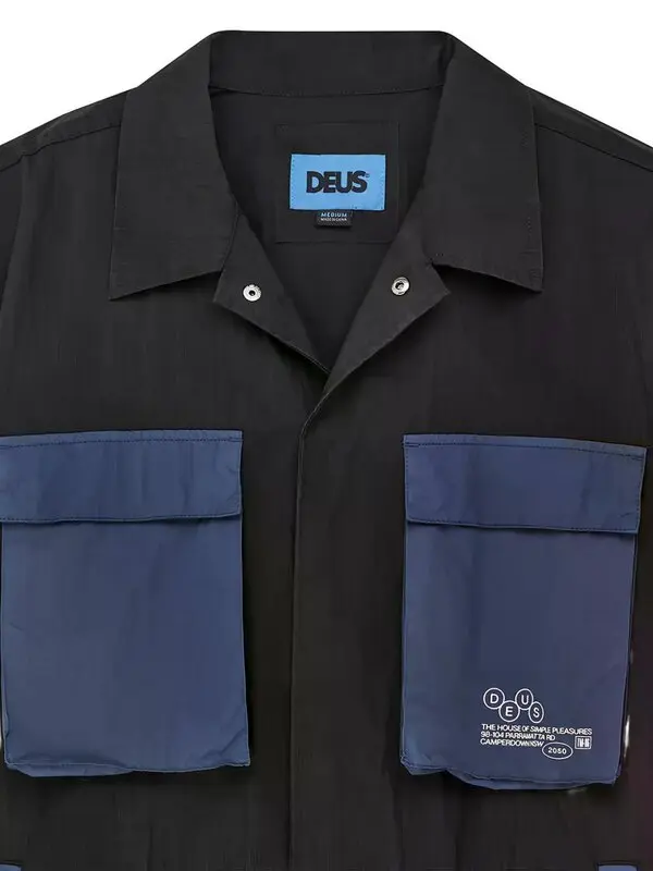 Deus Ex Machina Tommy Surf Logo-print Panelled Shirt