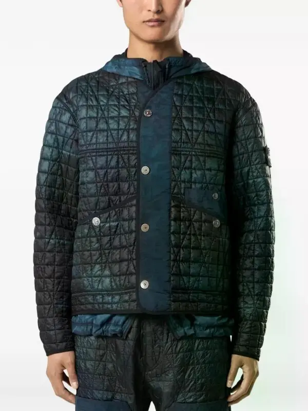 Stone Island Quilted Garment-dyed Jacket