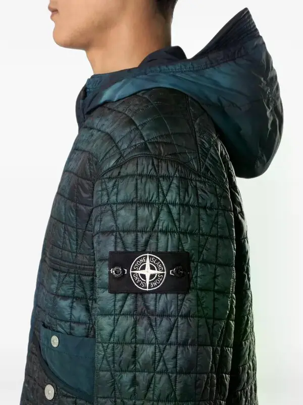 Stone Island Quilted Garment-dyed Jacket