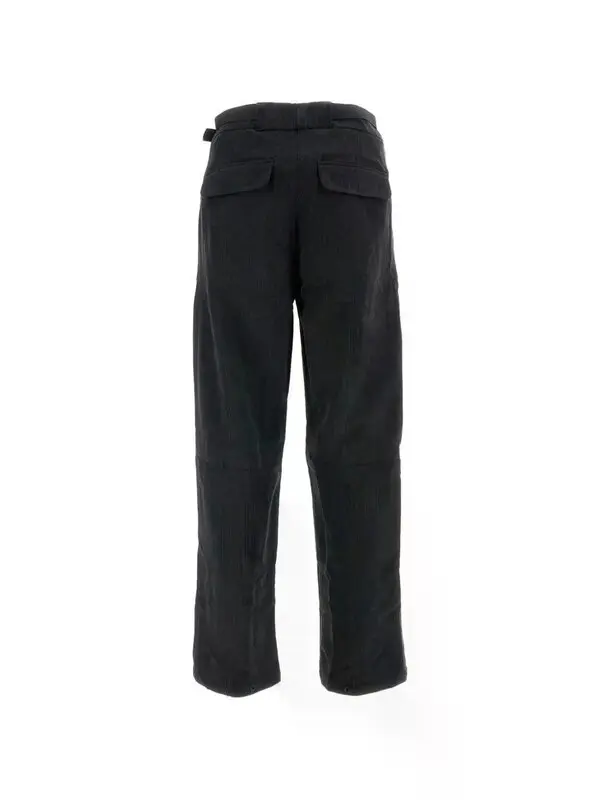 PAS NORMAL STUDIOS Off-race Belted Corduroy Trousers - Black