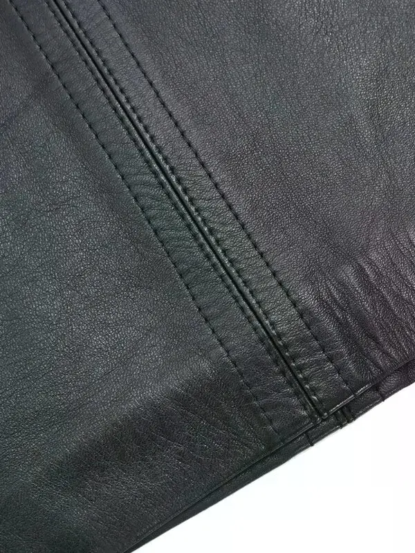 Loewe Pleated Leather Mini Skirt