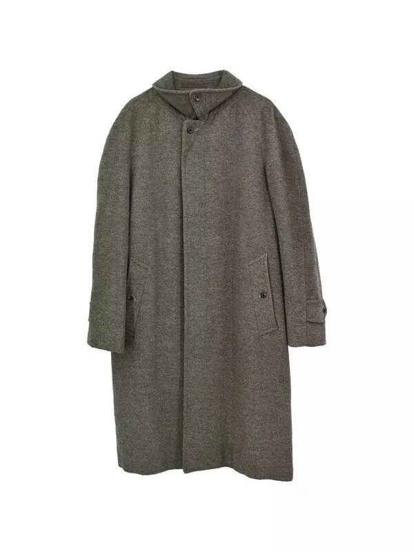 Burberry Button-fastening Wool Single-breasted Coat