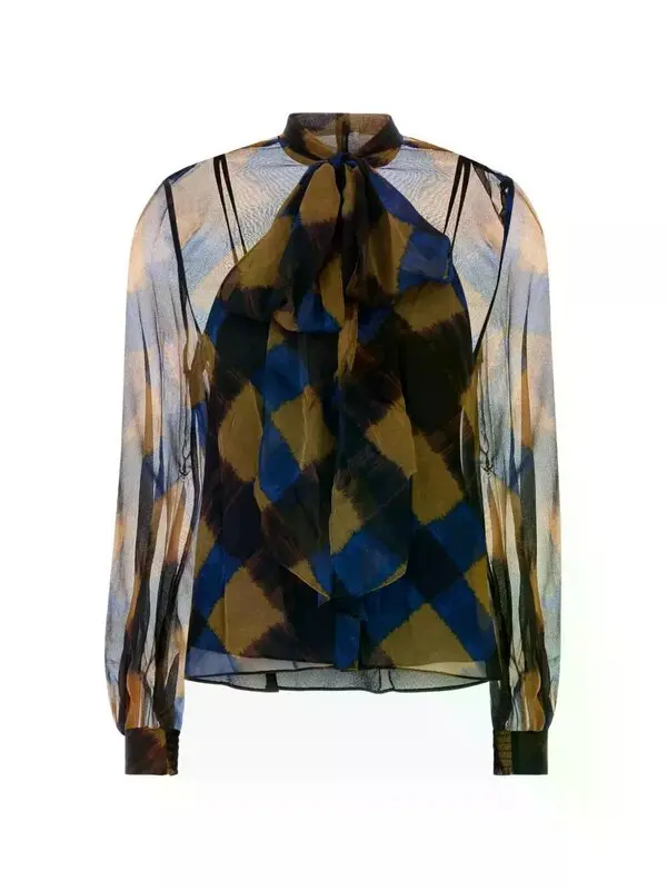 Diane Von Furstenberg Garcele Pussy-bow Blouse