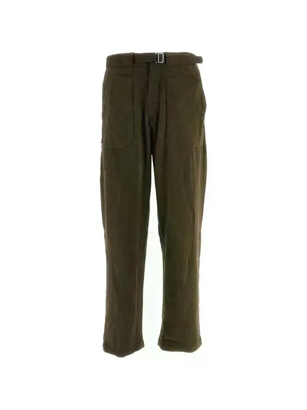PAS NORMAL STUDIOS Off-race Belted Corduroy Trousers - Green