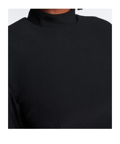 ROTATE BY BIRGER CHRISTENSEN Gathered Sequined Midi Dress - Black