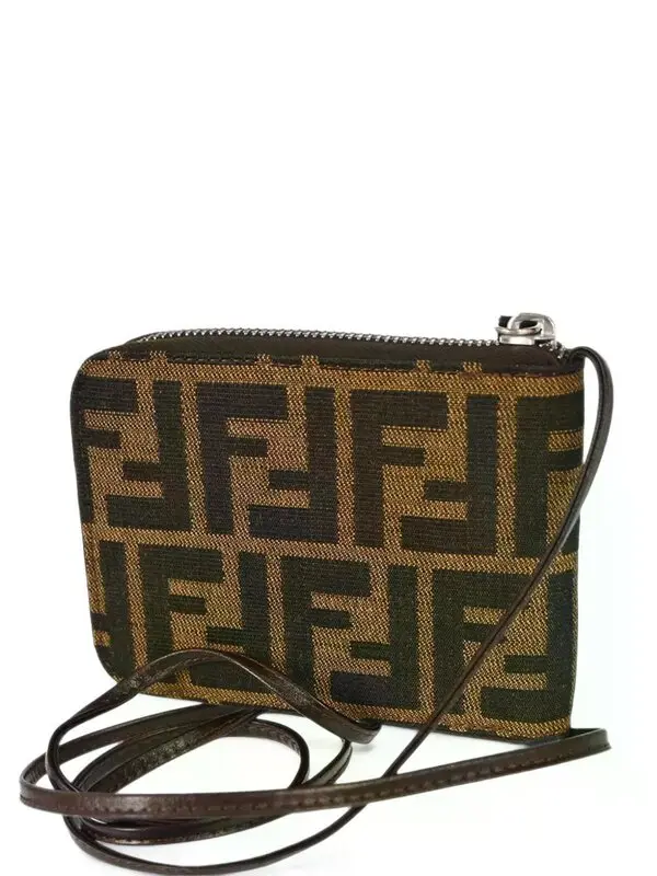 Fendi Zucca Zip-around Cross Body Bag