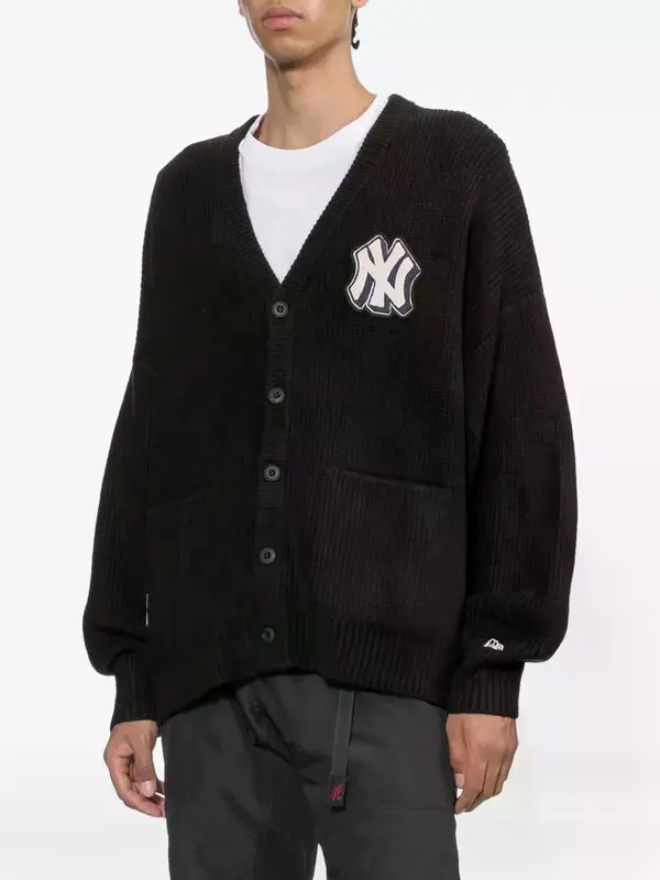 New Era Logo-patch Knit Cardigan
