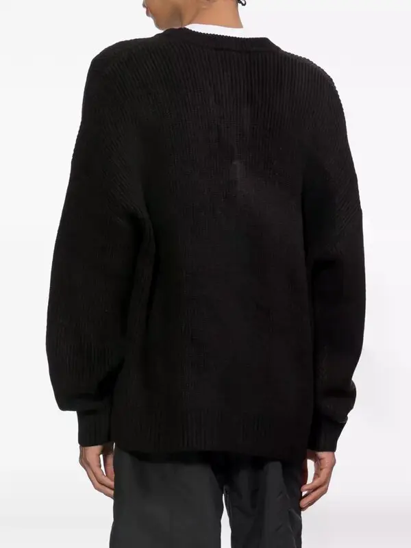 New Era Logo-patch Knit Cardigan