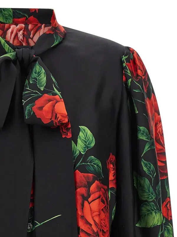 Dolce & Gabbana Dolce Gabbana Rose Printed Shirt