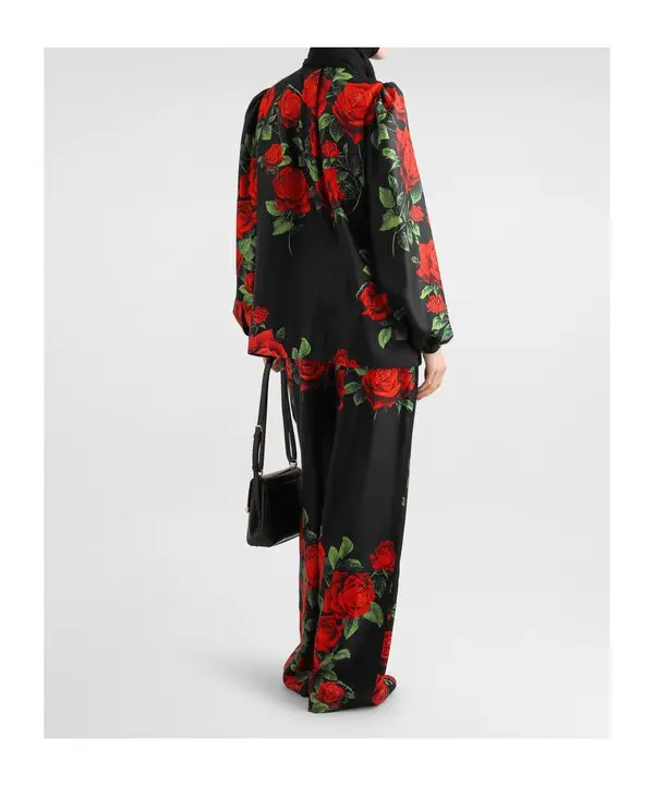 Dolce & Gabbana Dolce Gabbana Rose Printed Shirt