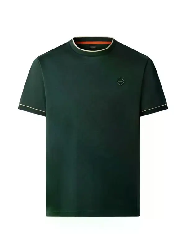 HACKETT  Contrast-trim Logo-patch T-shirt
