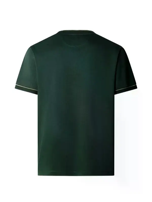 HACKETT  Contrast-trim Logo-patch T-shirt
