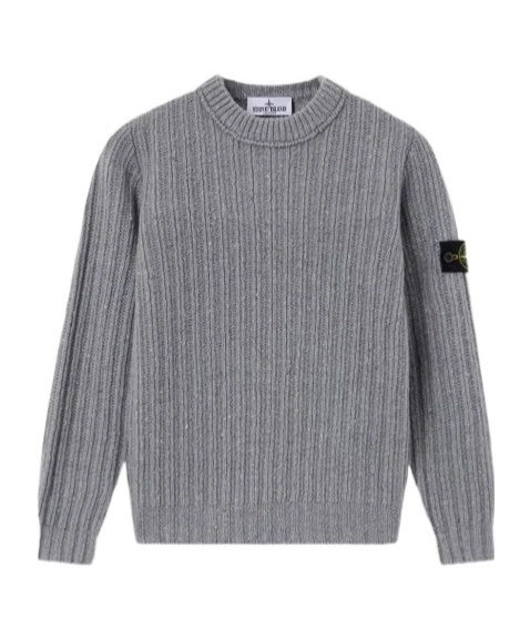 Stone Island Regular-fit Crewneck Jumper With Fine Ribbing