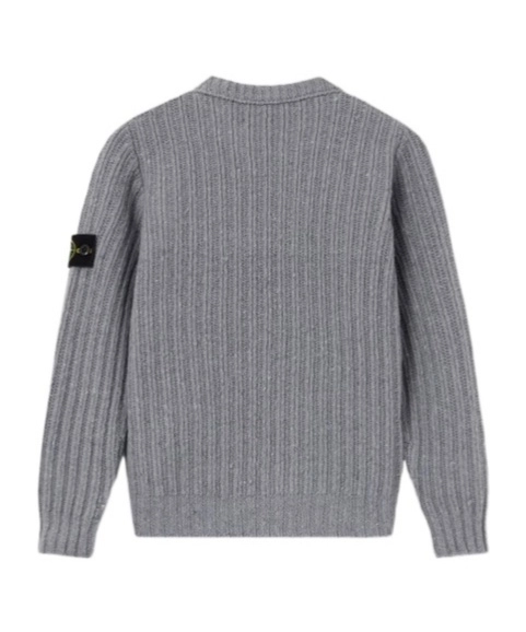 Stone Island Regular-fit Crewneck Jumper With Fine Ribbing