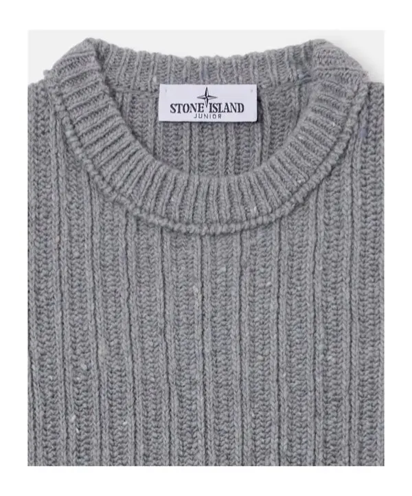 Stone Island Regular-fit Crewneck Jumper With Fine Ribbing