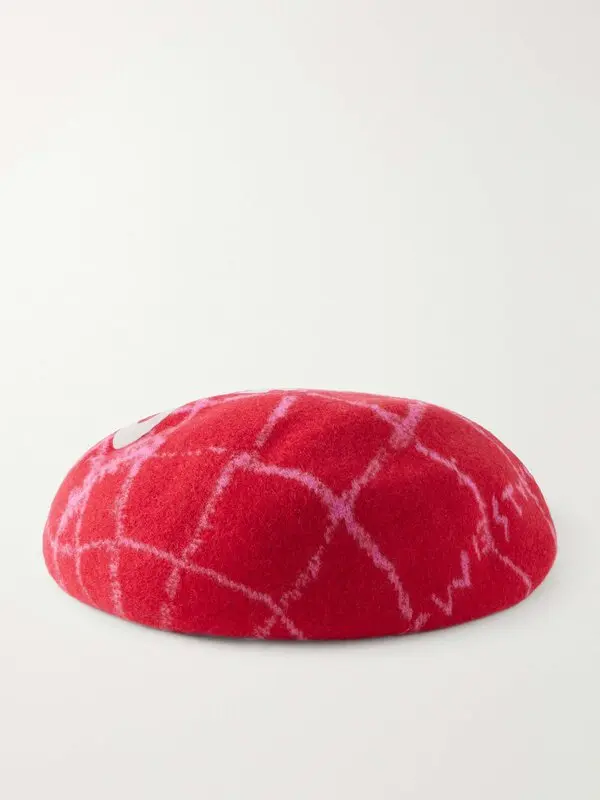 VIVIENNE WESTWOOD Orb Argyle Jacquard Beret