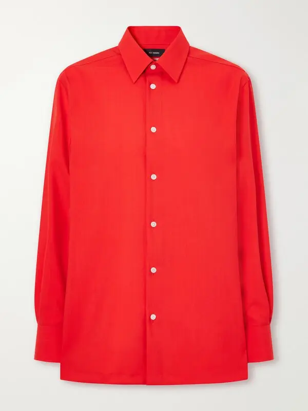 WILLY CHAVARRIA Wool-twill Shirt