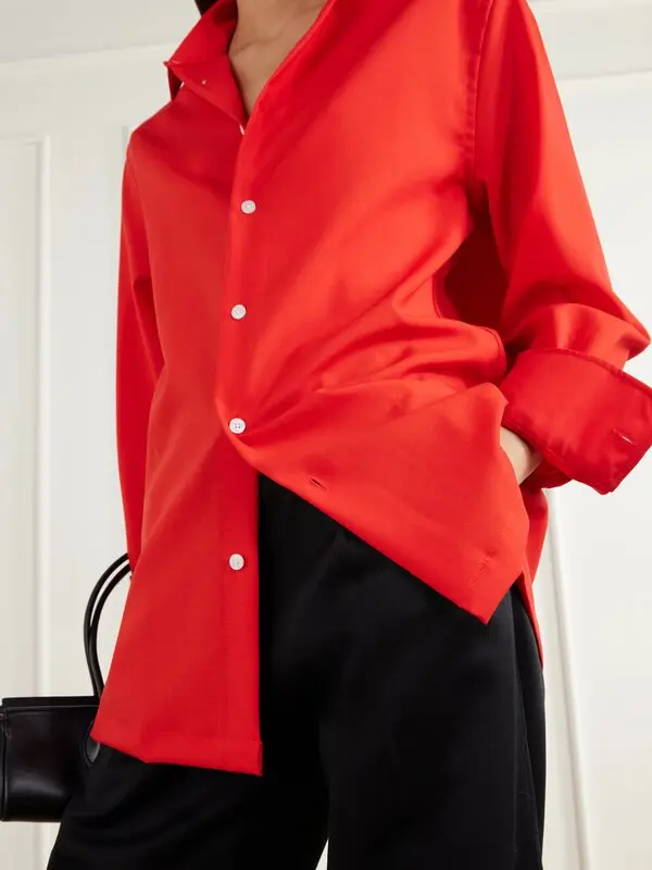 WILLY CHAVARRIA Wool-twill Shirt