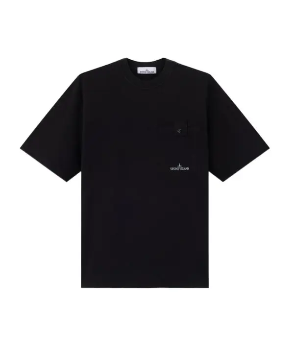 Stone Island Logo-print Chest-pocket T-shirt