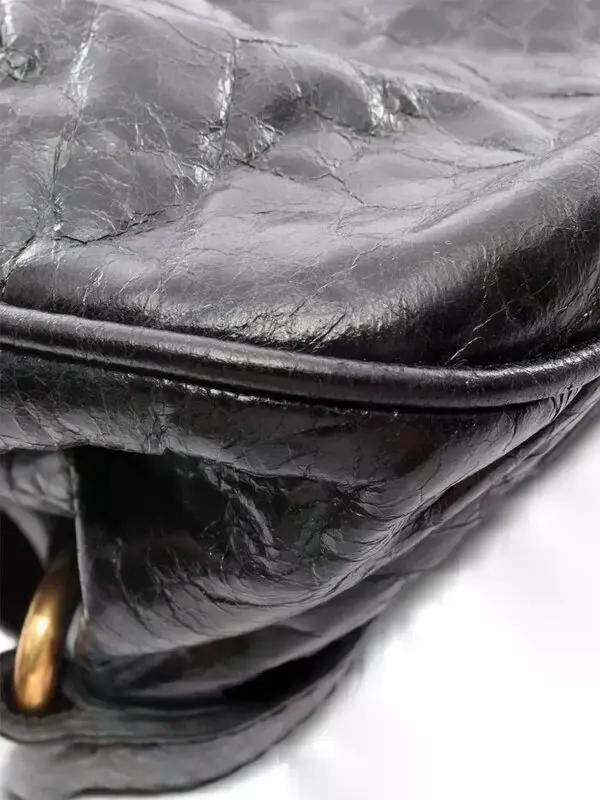 Miu Miu 2010s Padlock Leather Shoulder Bag