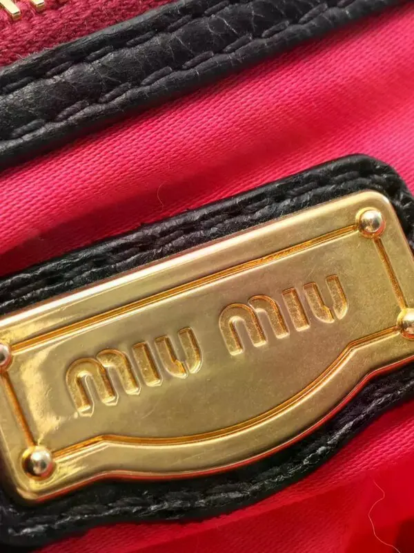 Miu Miu 2010s Padlock Leather Shoulder Bag