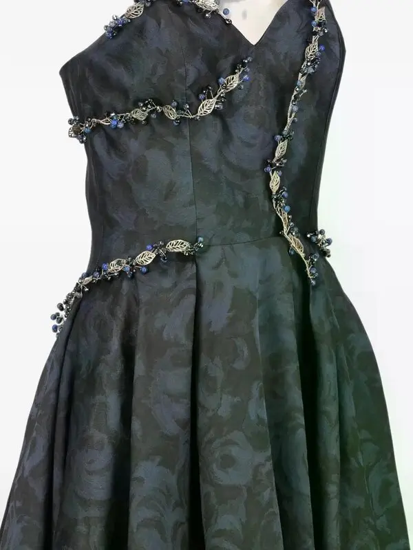 MARCO GABRIELLI ATELIER Beaded Floral-jacquard Maxi Dress